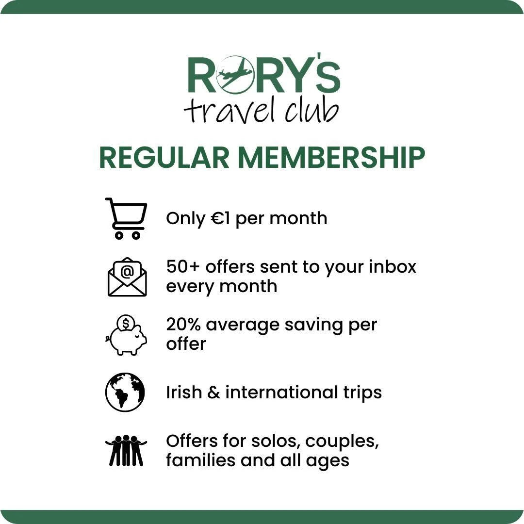 Regular Membership Subscription – Rory's Travel Club